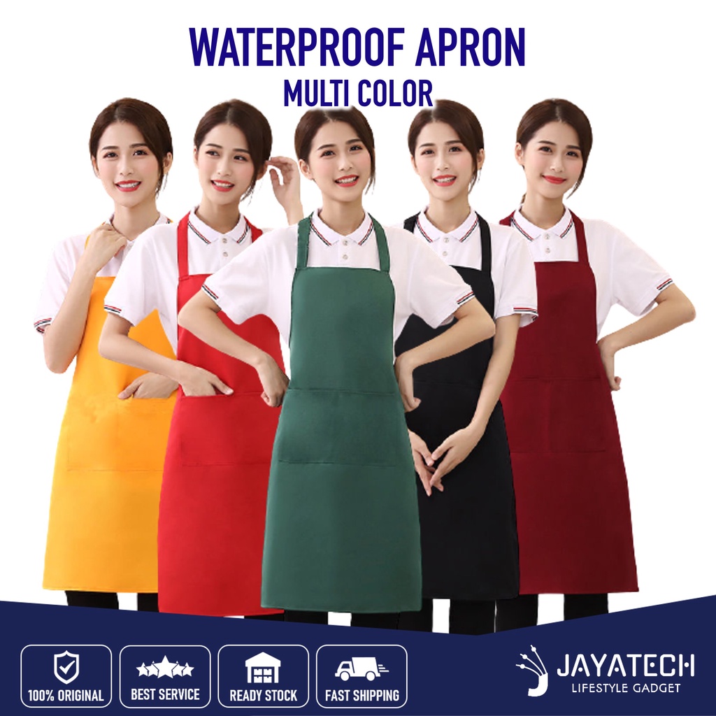 HANG NECK APRON WITH FRONT POCKET / WATERPROOF KITCHEN APRON / CHEF ...