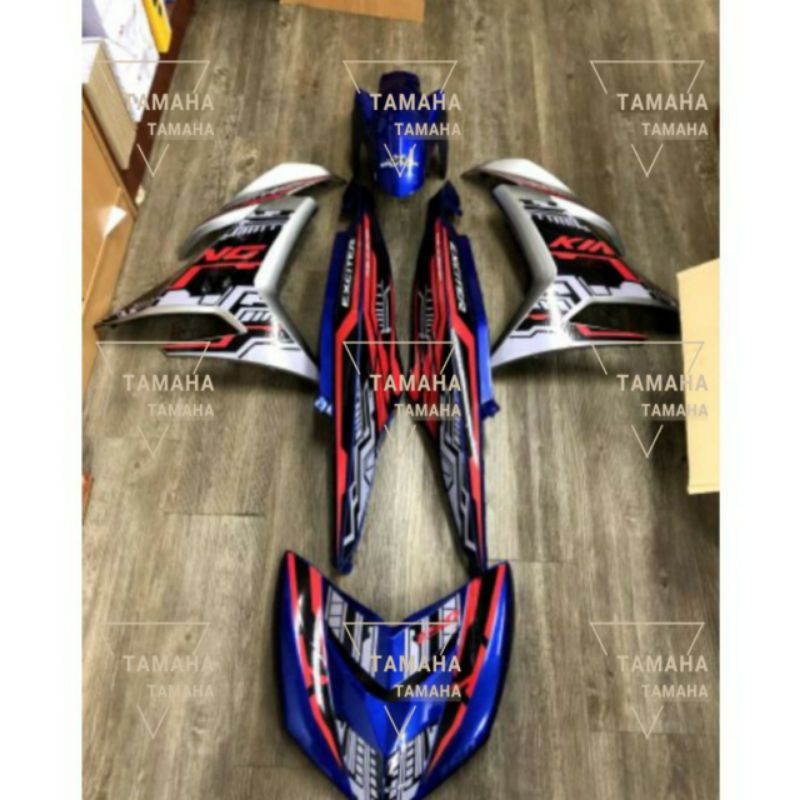 Yamaha Y15 Y15zr Body Cover Stripe Sticker Exciter Vietnam Robot Blue ...