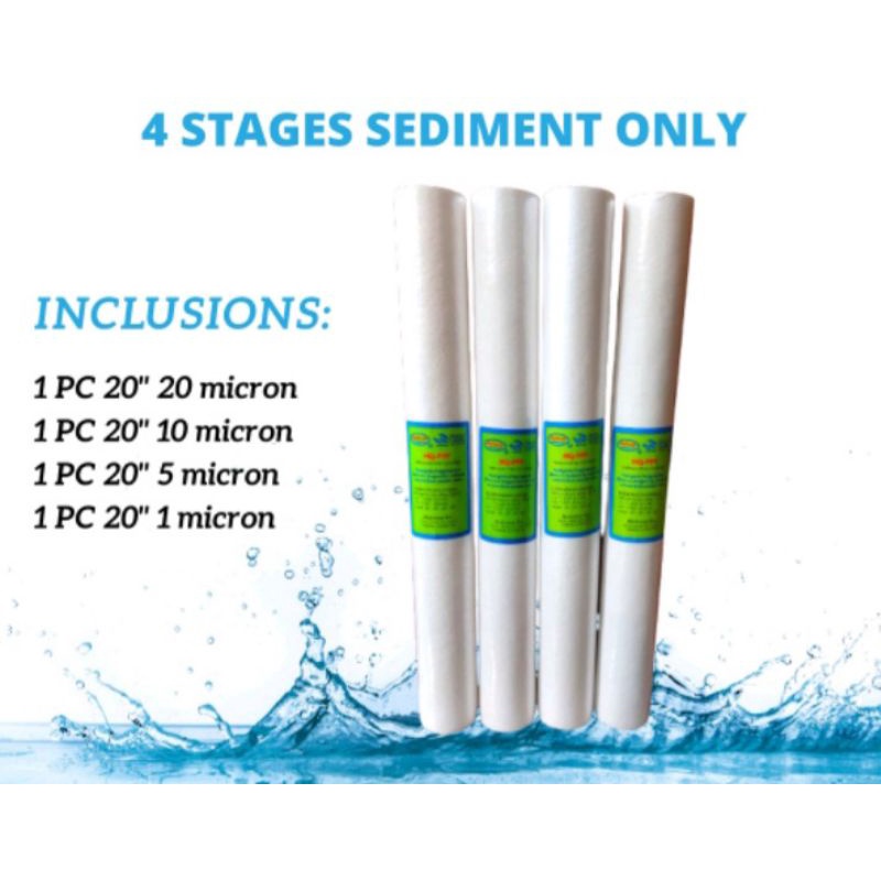 4 STAGES WATER FILTRATION HYDROSEP SEDIMENT FILTER | Shopee Malaysia