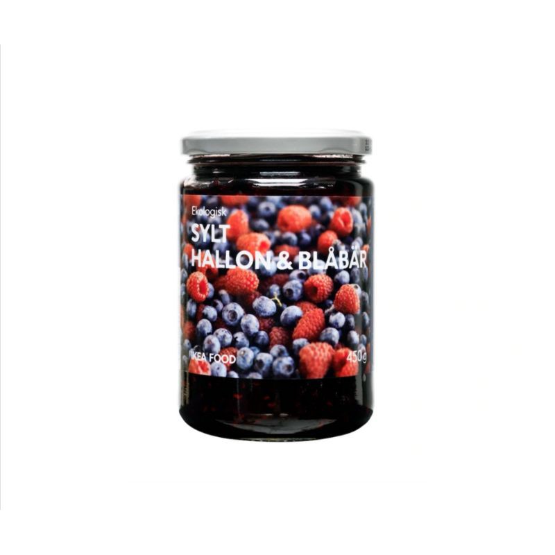 PRODUCT 100% ORIGINAL SYLT HALLON & BLÅBÄR Raspberry & blueberry jam ...