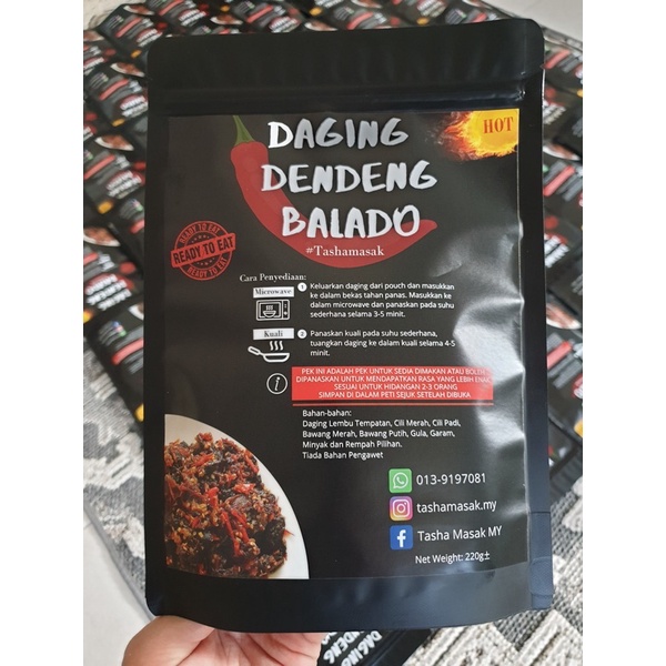 Daging Dendeng Balado Ready To Eat 🌶🌶🔥🔥 | Shopee Malaysia