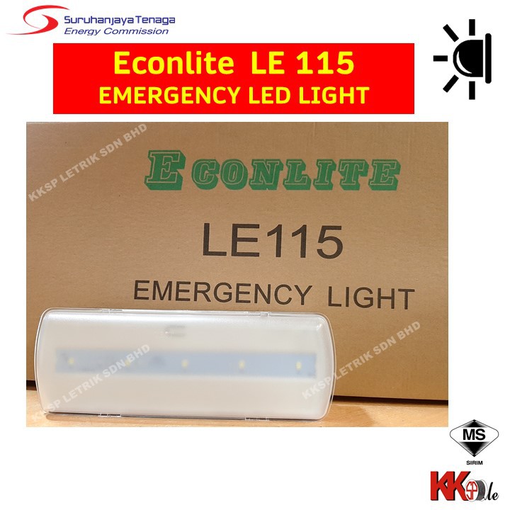 (NEW Stock Mar 2022) ECONLITE LE115 LED Emergency Light LED Light SIRIM Emergency light | Shopee ...