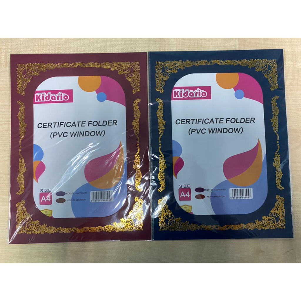 A4 Hot Stamping Certificate Folder (PVC Window) | Shopee Malaysia