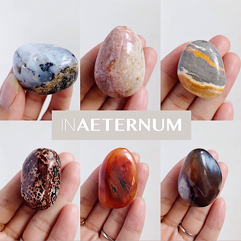 Assorted Tumbled Crystal Stone 1 Pcs (Agate/Jasper/Bumblebee) | Shopee ...
