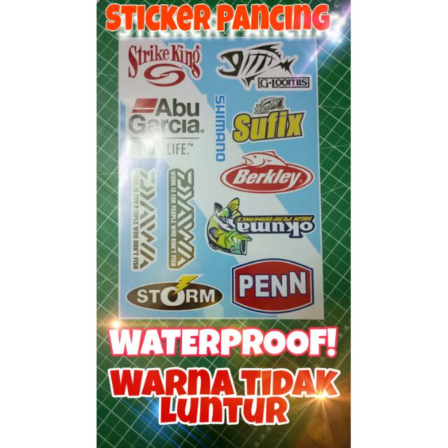 Sticker Pancing Waterproof!!! | Shopee Malaysia