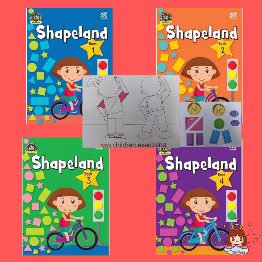 Early Education Shapeland Interactive Book for Children Kids Pre-school ...
