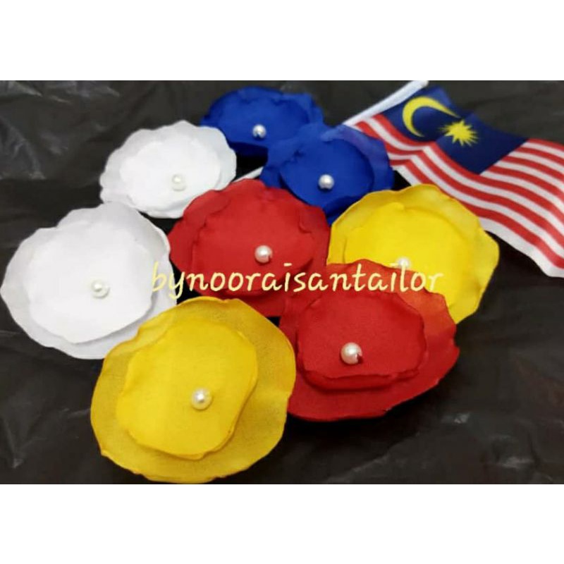 Bunga 3D Flower(8 Pcs)Untuk Decor Baju/Tudung Merdeka🇲🇾 | Shopee Malaysia