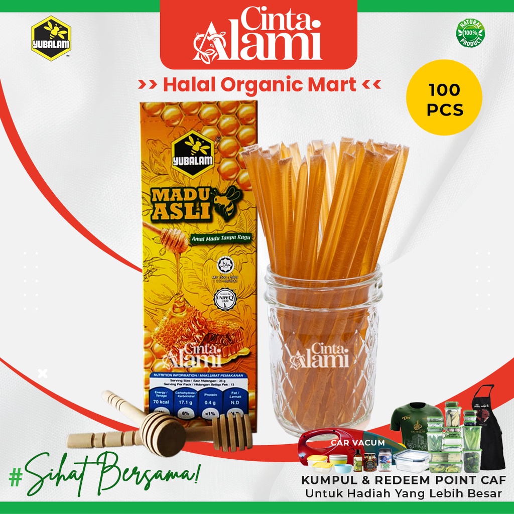 Madu Stick - Madu Asli Dalam Tiub - 100% Asli (100pcs) | Shopee Malaysia
