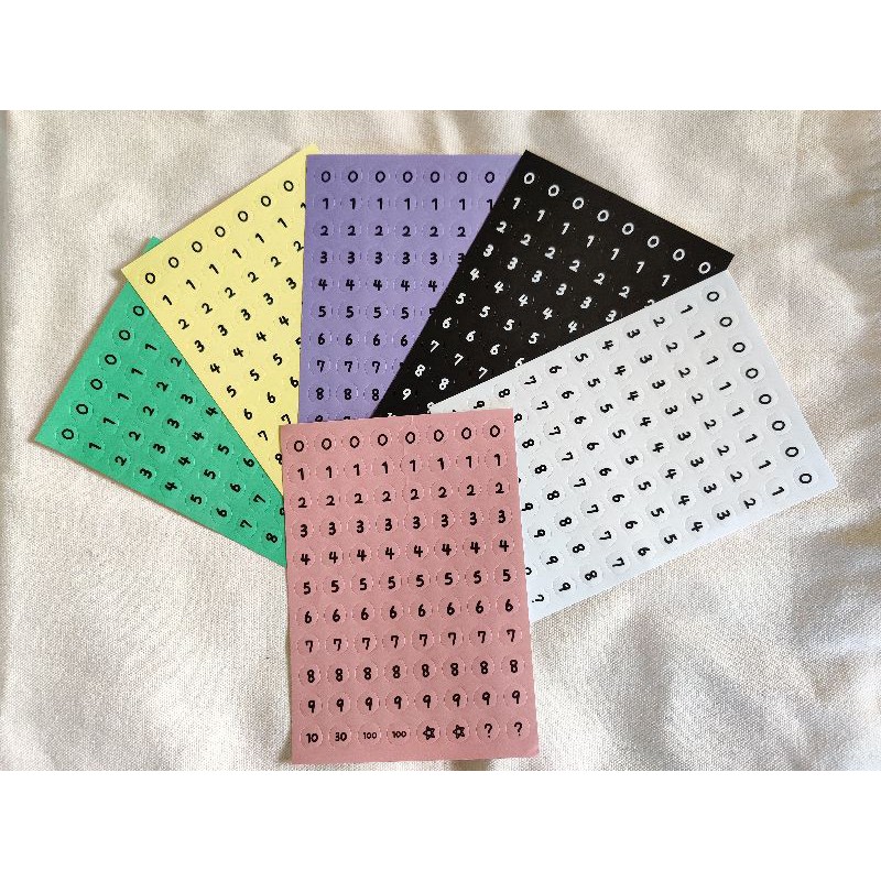 Cute Number Planner Stickers (READY STOCK) | Shopee Malaysia