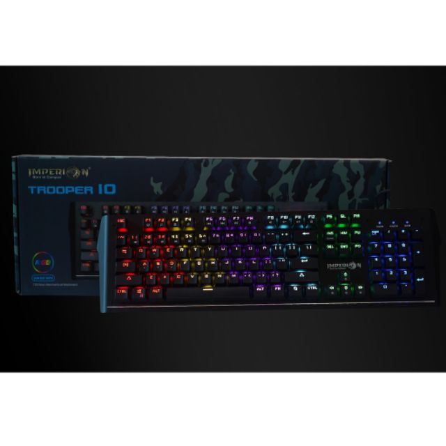 Imperion Trooper 10 RGB MECHANICAL GAMING KEYBOARD | Shopee Malaysia