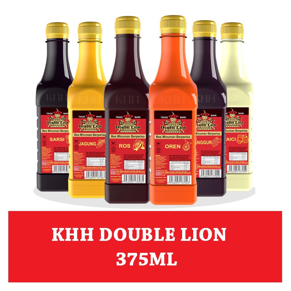 PALING MURAH : KHH DOUBLE LION BES MINUMAN BERPERISA / FLAVOURED ...