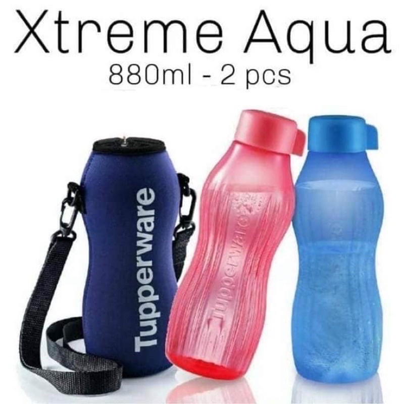 Tupperware Xtream Aqua 880ml With Pouch (2pcs) | Shopee Malaysia