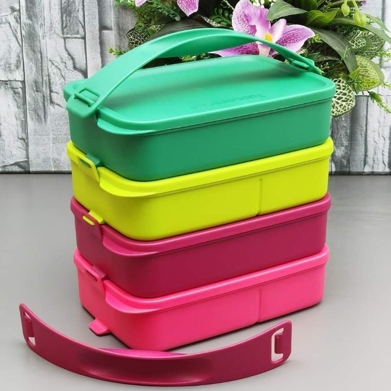 Tupperware Click To Go 900ml x 2pcs (PINK OR GREEN) | Shopee Malaysia