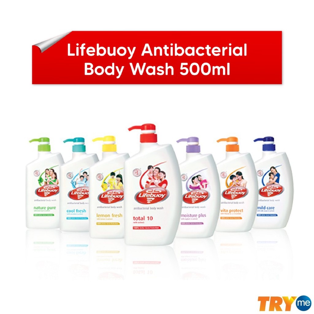 Lifebuoy Antibacterial Body Wash 500ml 4 Variants Shopee Malaysia