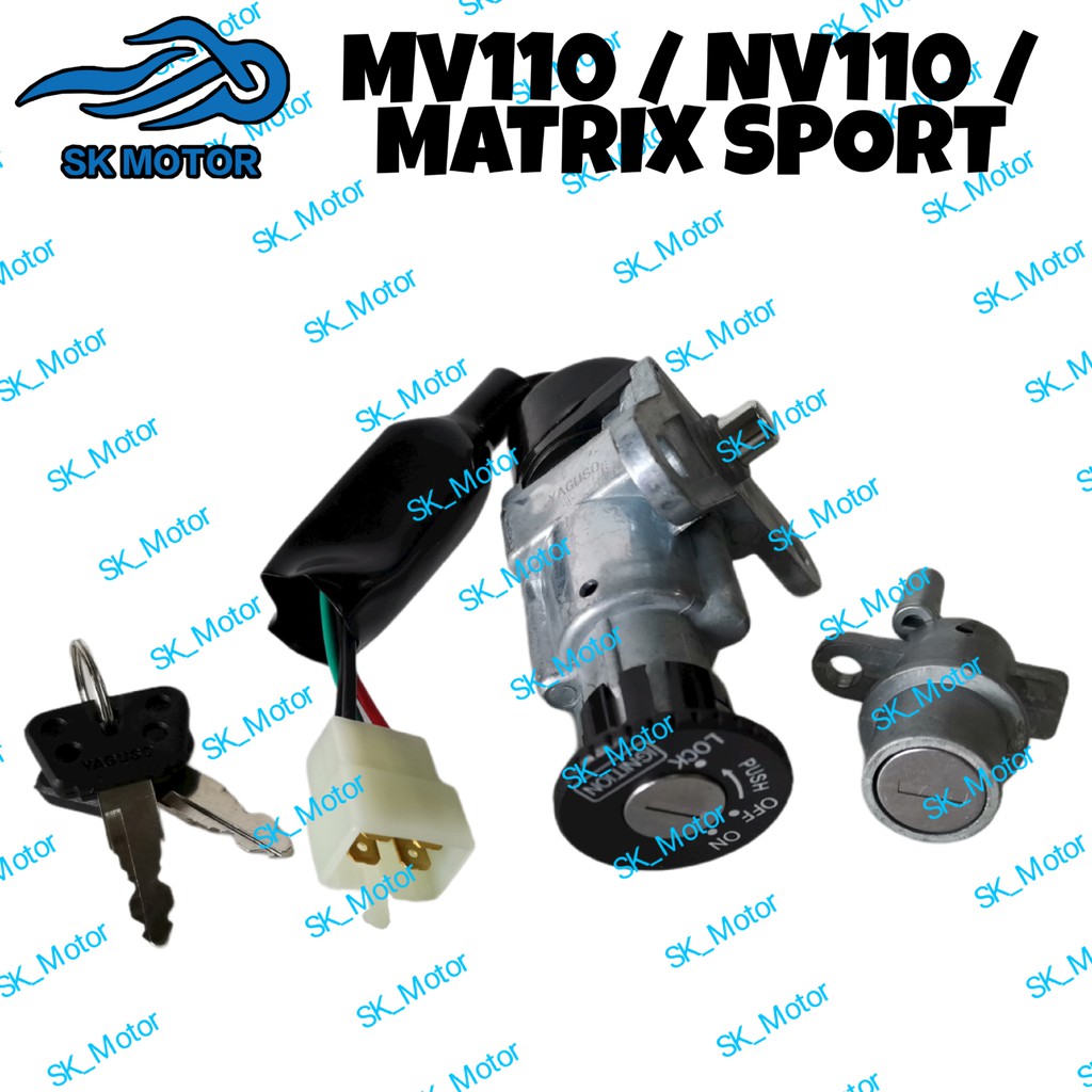 Demak DV110 / MV 110 / MATRIX SPORT / NV 110 Lagenda 110 115 Ignition Main Switch/ Full Set ...