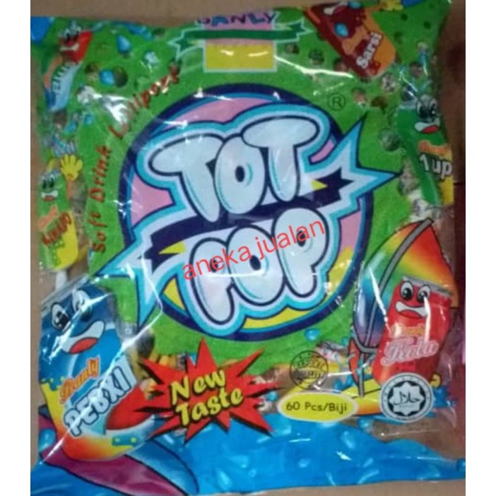Tot Pop Mixed Fruit Lollipop / Soft Drink lollipop(60 pcs) | Shopee Malaysia