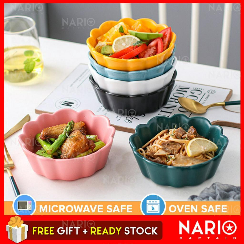 NARIO Plat Bunga Seramik Nordic Baking Pan Plate Pinggan Pasta Sarapan ...