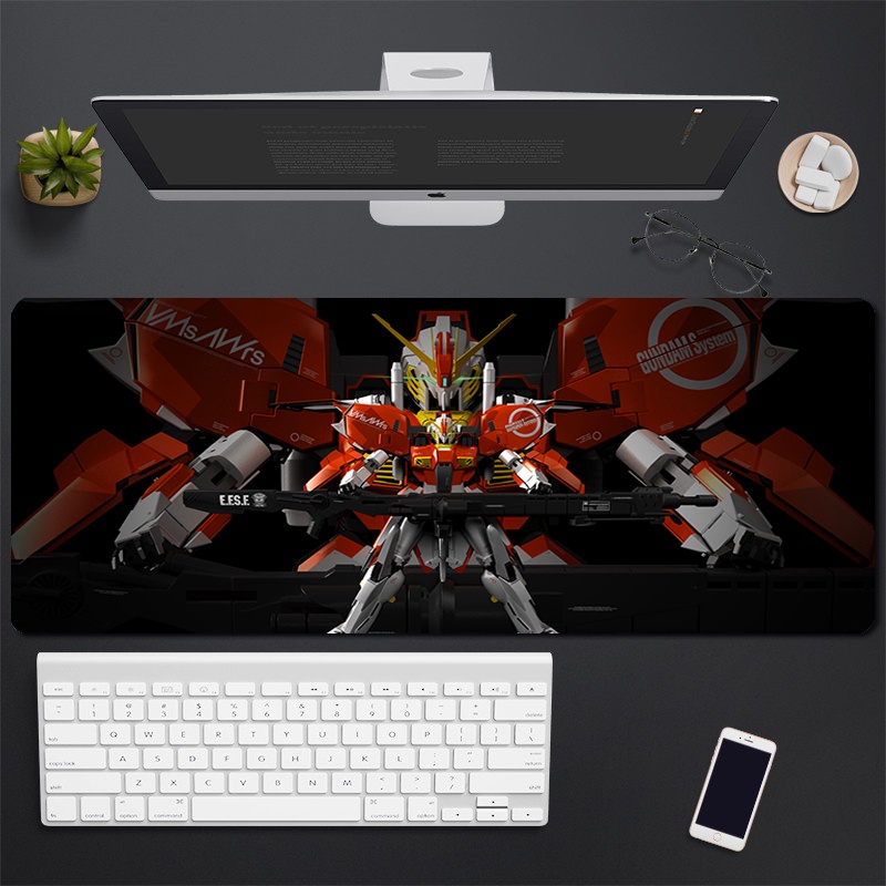 Gundam Mousepad Extended Mouse pad Large Gaming Mouse pad Stitched edge ...