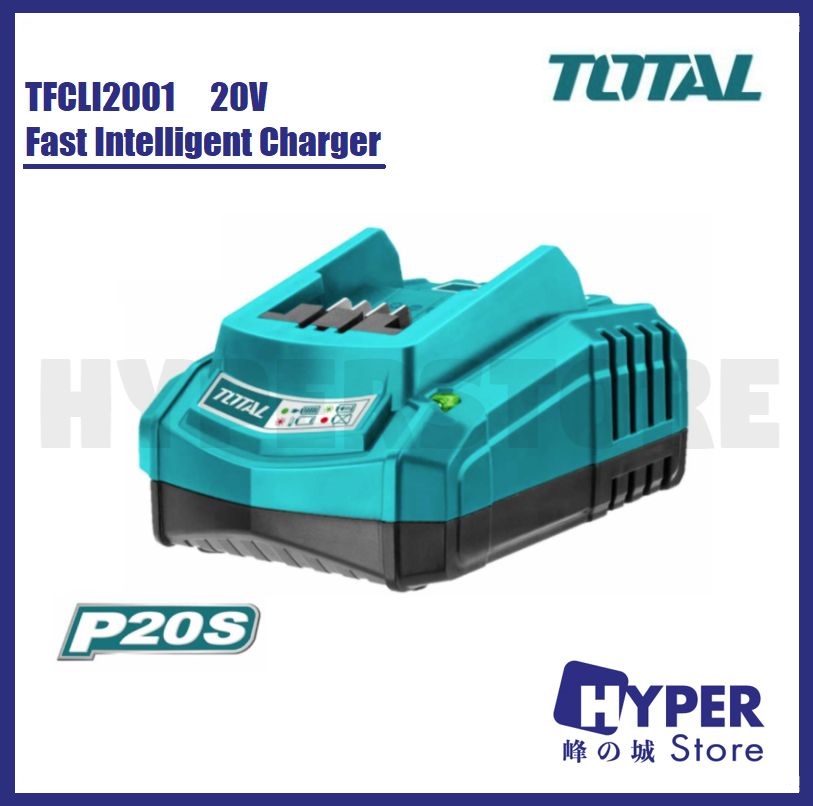 TOTAL 20V Fast Intelligent Charger - TFCLI2001 快速智能充电器 | Shopee Malaysia