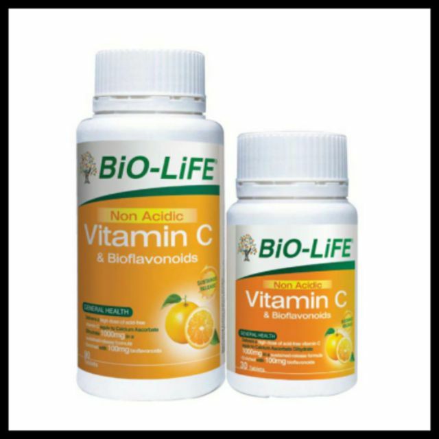 Bio-Life Non Acidic Vitamin C & Bioflavonoids 90s + 30s | Shopee Malaysia