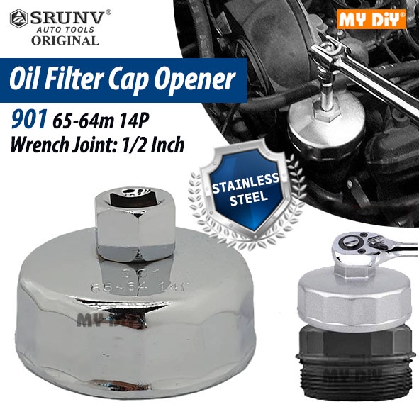 MYDIYHOMEDEPOT - 901 Srunv Oil Filter Opener Housing Cap Stainless ...