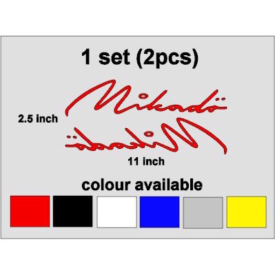 sticker cutting MIKADO (1set - 2pcs) | Shopee Malaysia