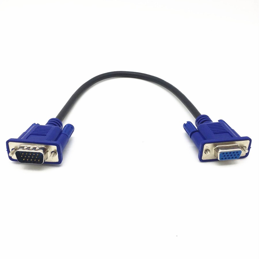 30cm 50cm 130cm VGA Cable Male to Female Braided Shielding High Premium ...