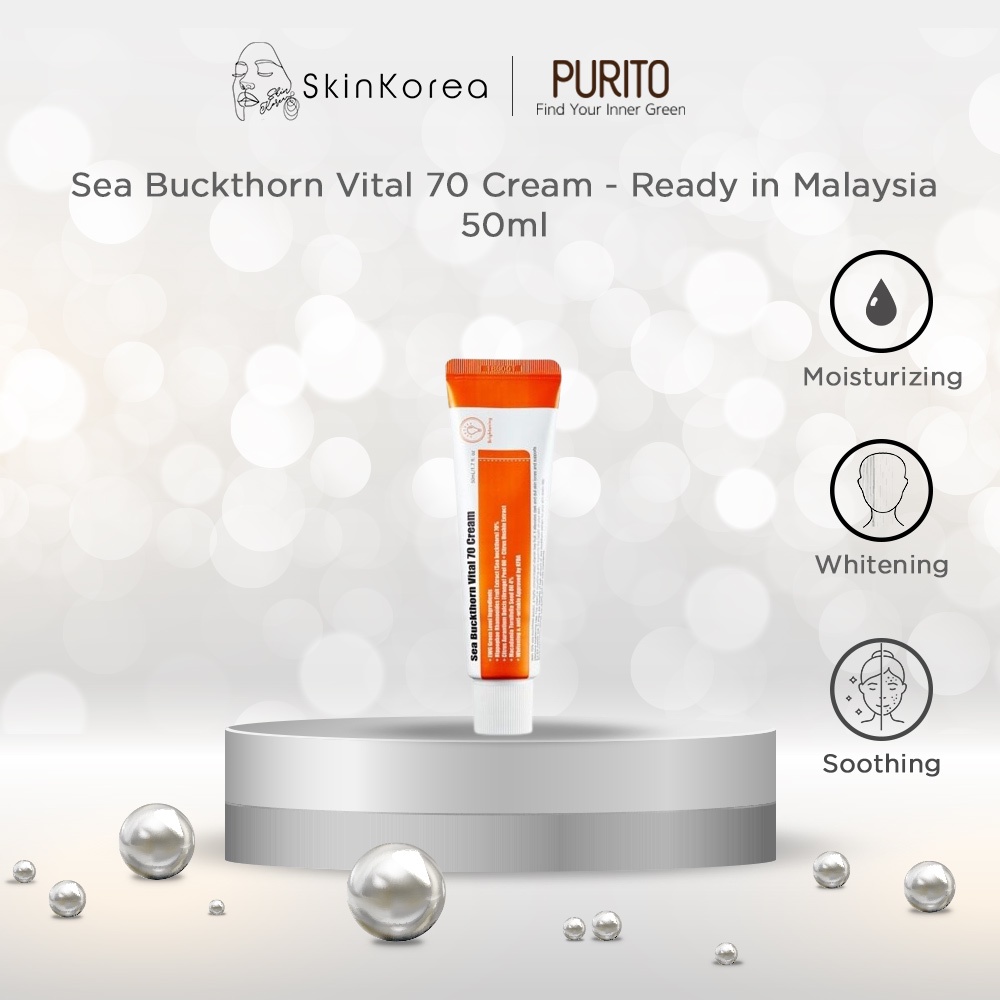 PURITO Sea Buckthorn Vital 70 Cream 50ml- Ready in Malaysia | Shopee ...