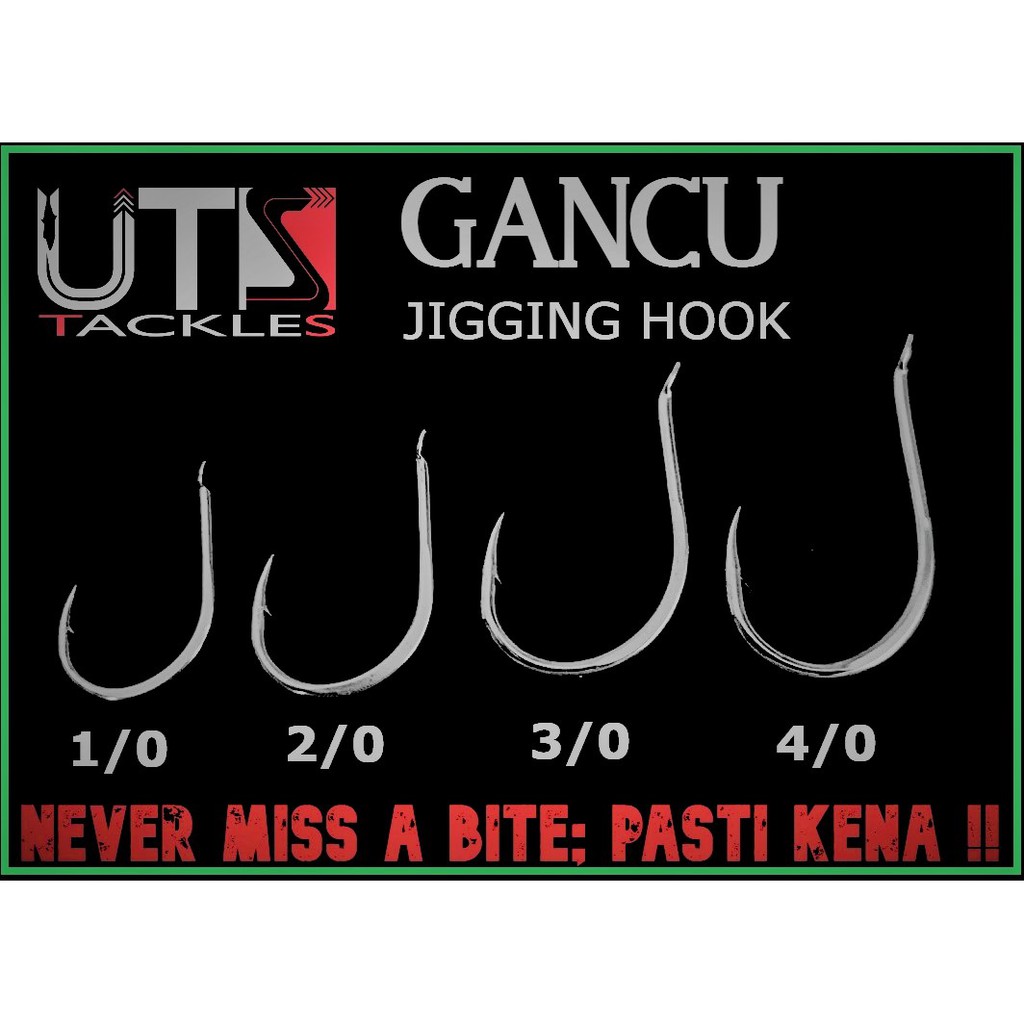 UTS GANCU Mata Jigging Hook 1/0;2/0;3/0;4/0 (20/50PCS) | Shopee Malaysia