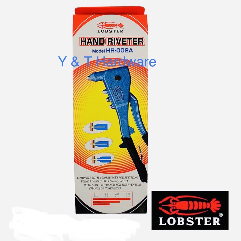 100% Original Lobster Hand Riveter @HR 002A (MADE IN JAPAN) | Shopee ...