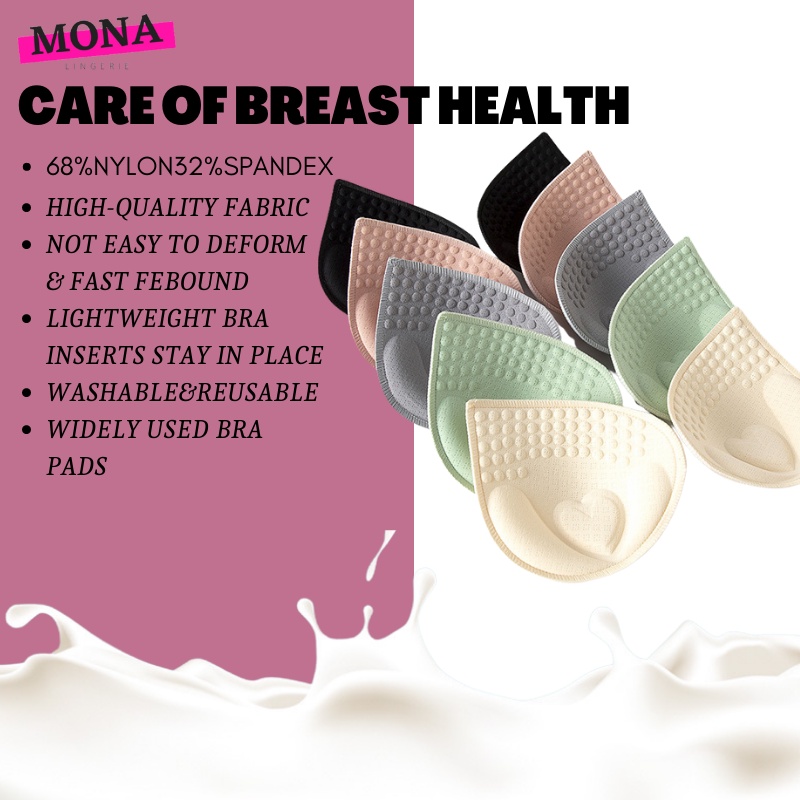 Bra Pad Inserts Latex Foam Paddings Push Up Bra Thick Pad Multiple Use ...