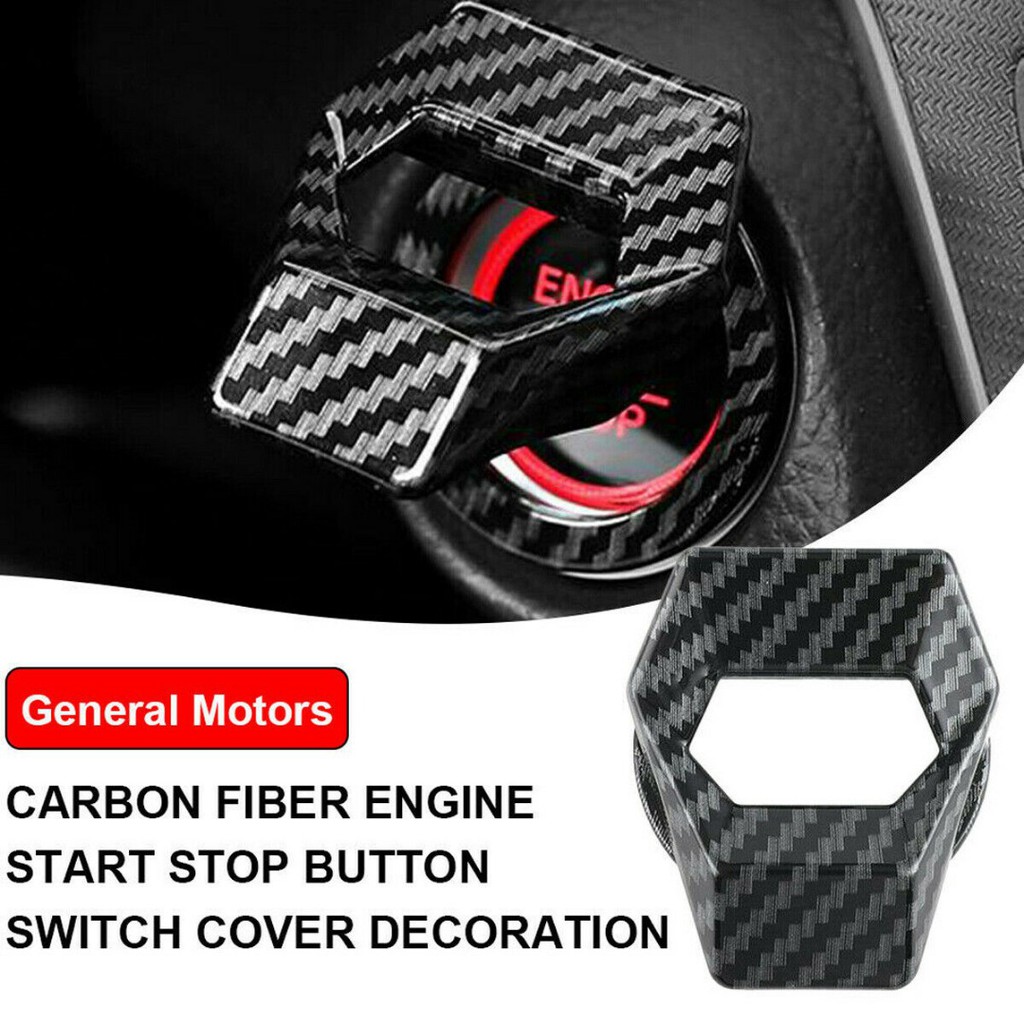 Car Push Start Button Case Casing Pad Engine Start Stop Cover ...
