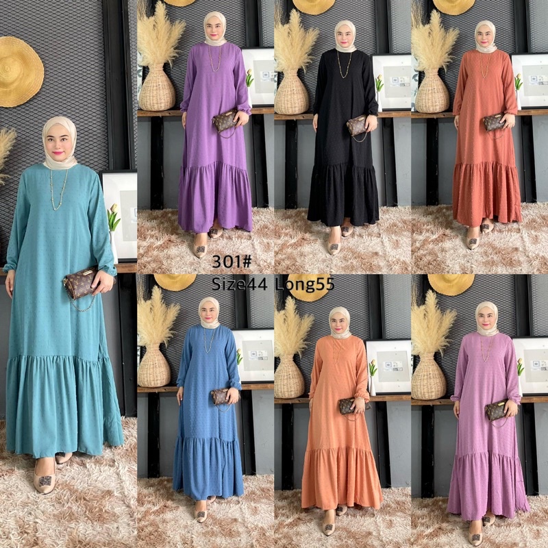 [ DRESS ROPOL RAYA FREESIZE ] dress pelbagai saiz viral hari raya kain ...