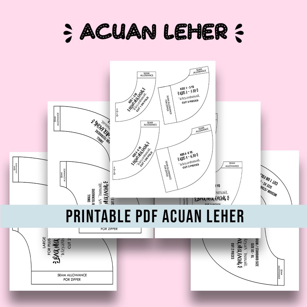 PDF SET ACUAN LEHER | ACUAN LEHER | POLA LEHER | Shopee Malaysia