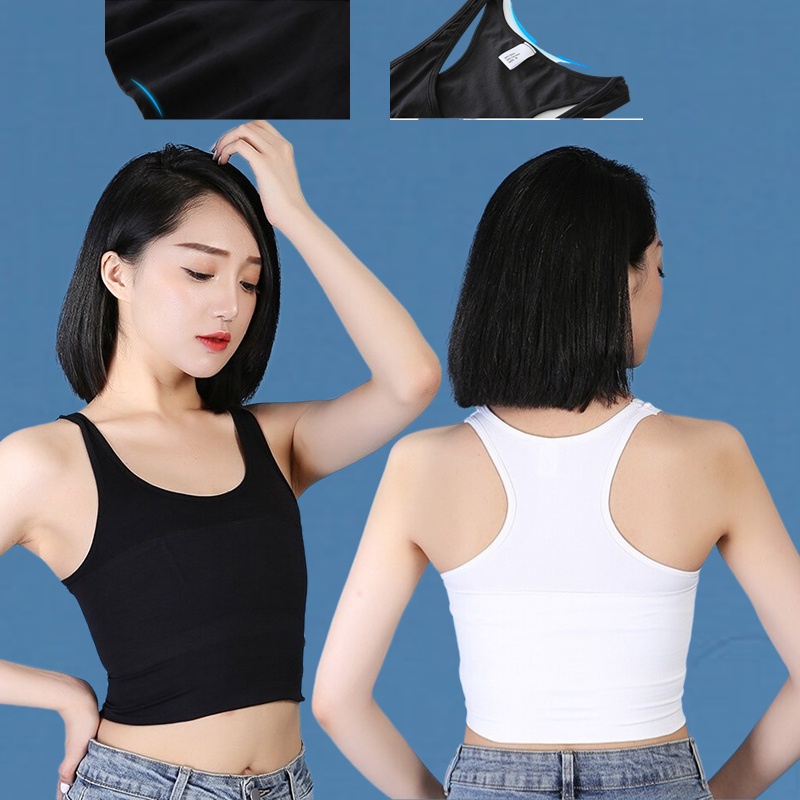 Pullover Chest Binder Non Bandage Breast Binder Breathable Short Crop ... Pullover Chest Binder Non Bandage Breast Binder Breathable Short Crop ...