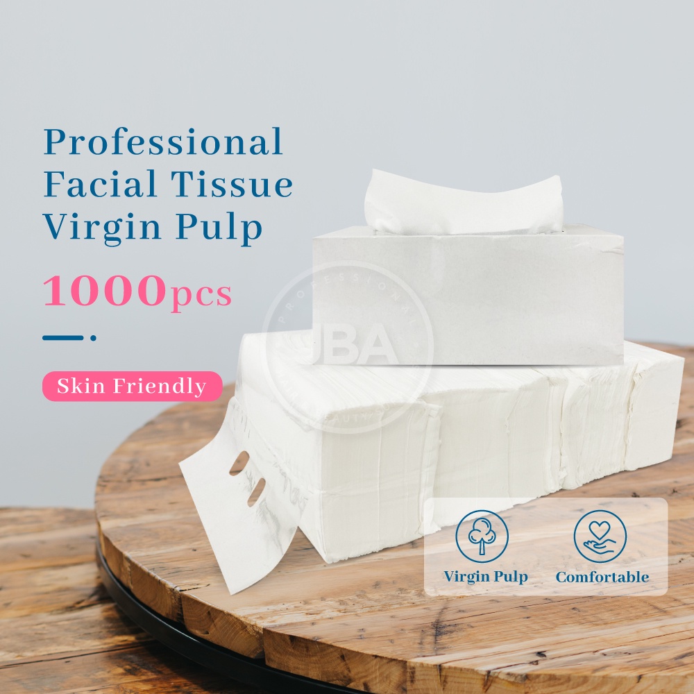 Kertas Tisu /Facial Tissue Paper Virgin Pulp x 1000's /pkt | Shopee ...