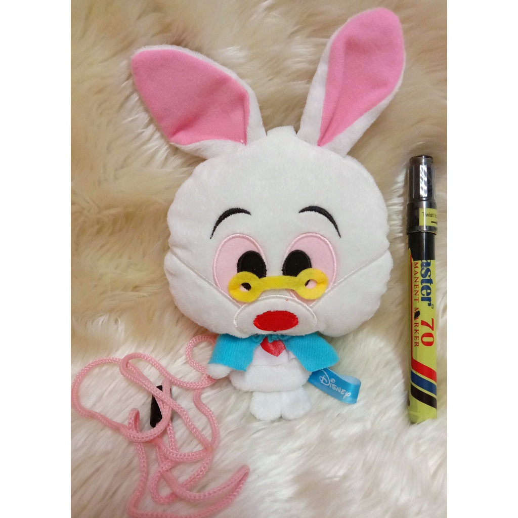 Original Disney Rabbit Alice in Wonderland coin bag Stuffed Toys Soft ...