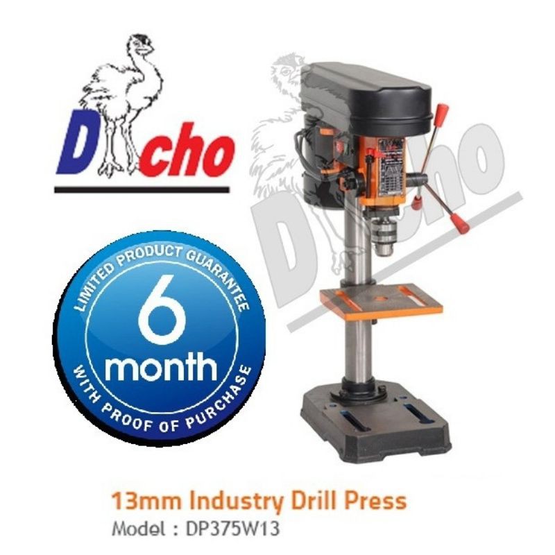 JETMAC DACHO KING HELI 5 Speed Mini Bench Drill 13mm 375w drilling ...