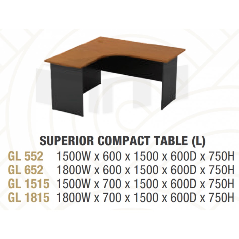 L Shape Office Table / Work Desk / Home Writing table | Shopee Malaysia