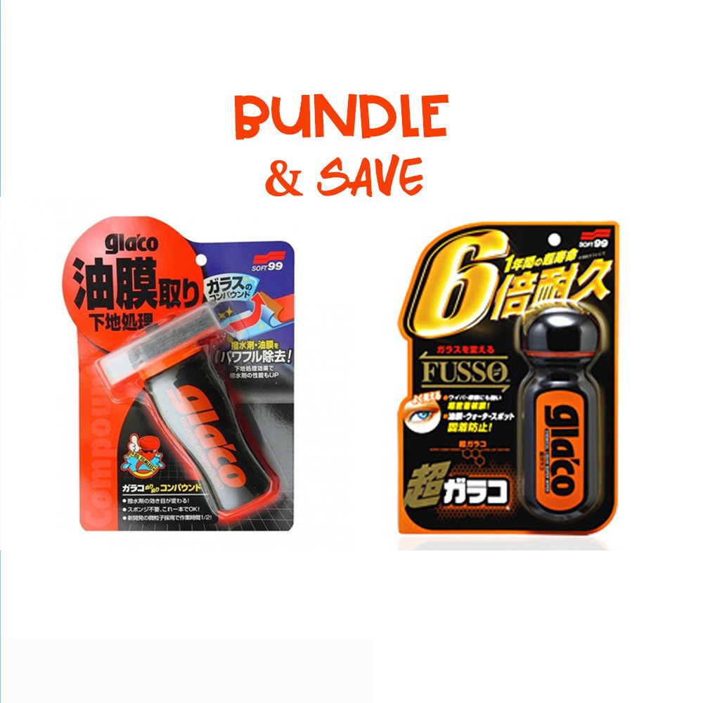Soft 99 Glaco Glass Compound + Ultra Glaco | Shopee Malaysia