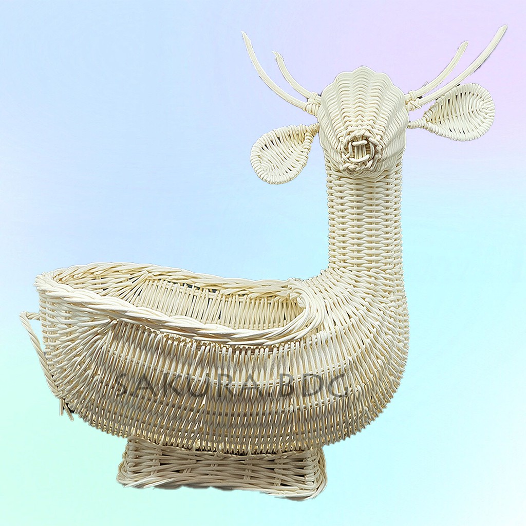 K93l - Deer Rattan Basket 35x23x12cm hampers parcel Dowry Delivery Of ...