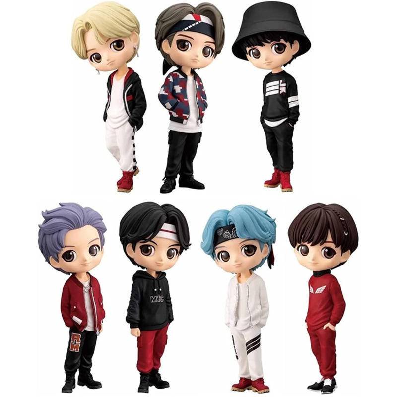 15cm 7styles KPOP BTS Doll TinyTAN OFFICIAL Same Figure MIC DROP PVCJK V JIMIN JIN SUGA RM J ...
