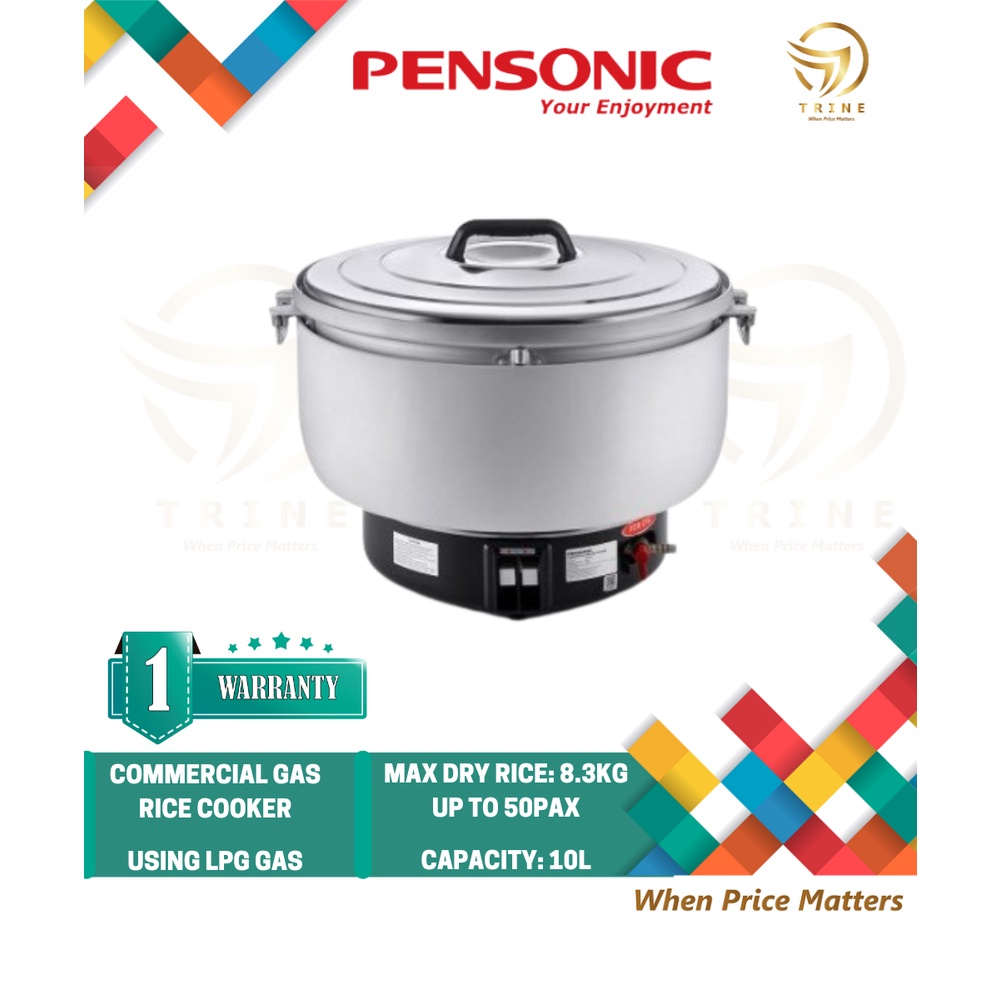 Pensonic 10L Commercial Gas Rice Cooker PGR-8100 (Large Rice Cooker Big ...