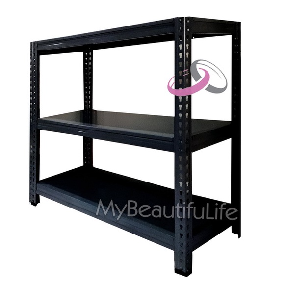 DIY Boltless Rack 3 Levels 3ft Height Steel Rack (Rak Besi) | Shopee ...