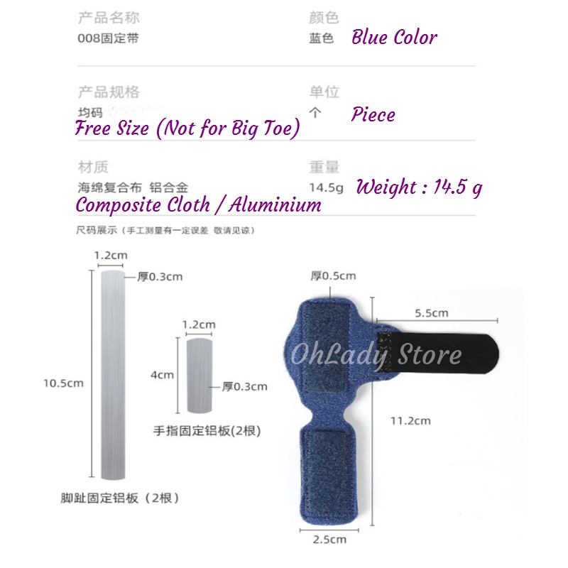 Toe Splint Straightener for Hammer Bent Toe, Claw Crooked Sprained Toe ...