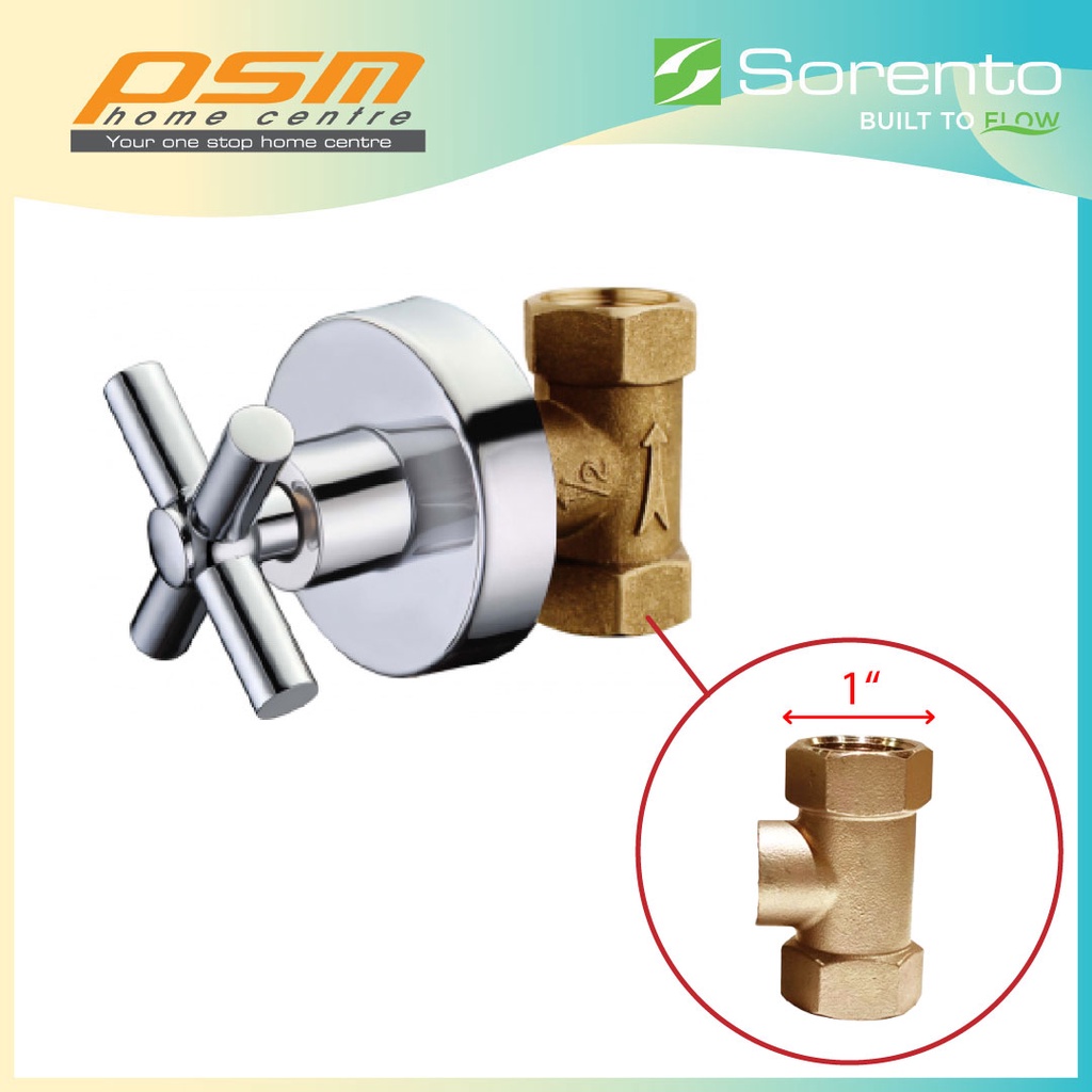 Sorento Heavy Duty Solid Brass Material Bathroom Stop Valve Stop Cork ...