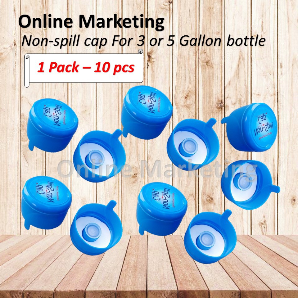Non-Spill Cap for 3 or 5 Gallon Bottle (1 Pack 10 Pieces) | Shopee Malaysia