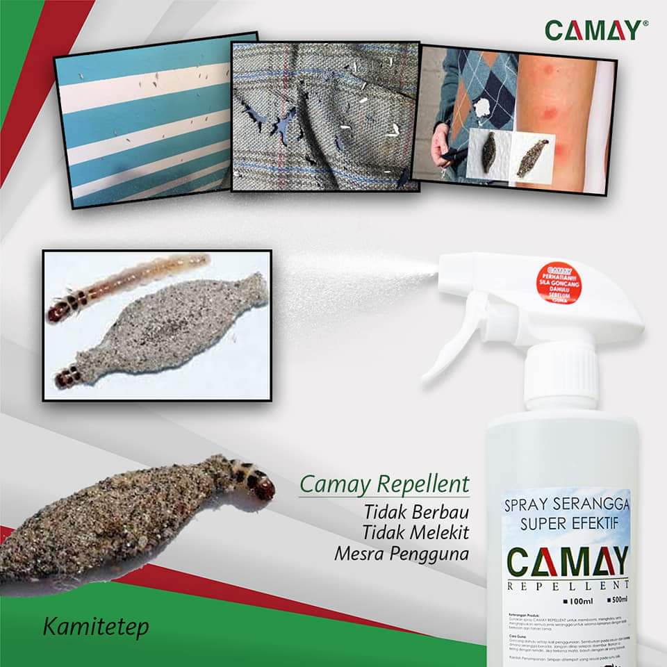 🔥CAMAY🔥 SPRAY KAMITETEP, ULAT DINDING, KUTU DAN SERANGGA!! | Shopee ...