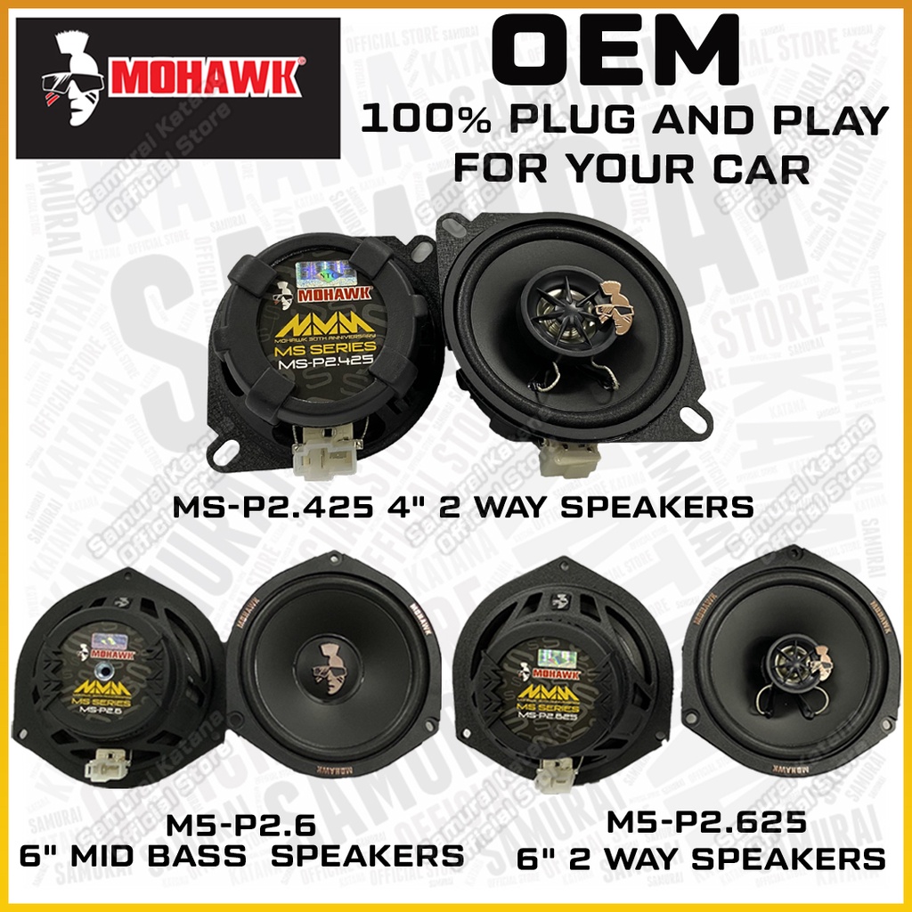 🔥100% Original MOHAWK MS Series Plug & Play Speaker Kereta Speaker 6 / ...
