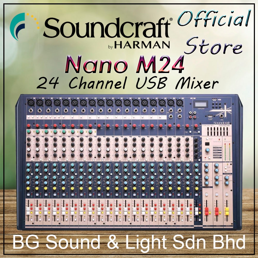 Soundcraft Nano M24 24-Channel USB Mixer | Shopee Malaysia
